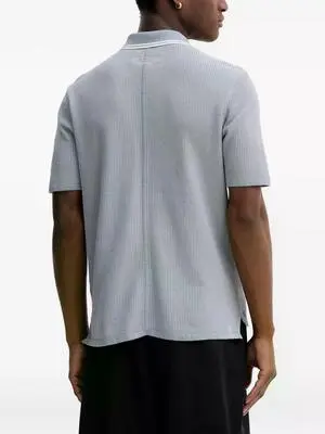 Rag & Bone Ribbed-knit Polo Shirt