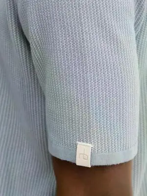 Rag & Bone Ribbed-knit Polo Shirt