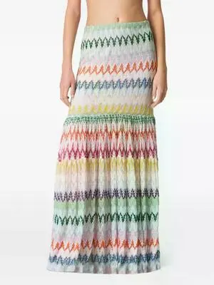 Missoni Chevron Pattern Maxi Skirt