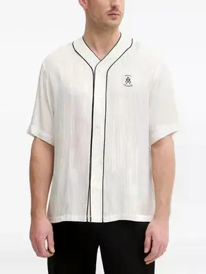 Armani Exchange Pinstripe Shirt - Neutrals