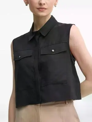 GAUDI Pocket Sleeveless Shirt - Black