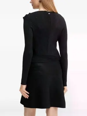 GAUDI Button-embellished V-neck Mini Dress