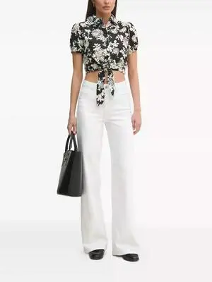 GAUDI Floral Tie-front Shirt
