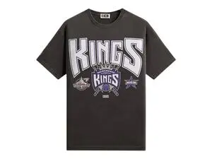 Kith Nba Allstar Sacramento Kings Vintage Tee Shirt - Black