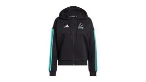 Adidas Mercedes Amg Petronas Formula 1 Team Dna Full Zip Hoodie - Black Semi Mint Rush