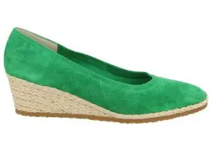 FERRAGAMO Campy Archive Limited Edition 1976 Espadrille Wedges - Olive Green