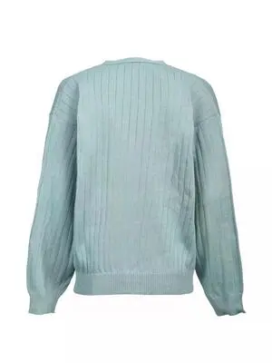 BREATH Ribbed Button Cardigan