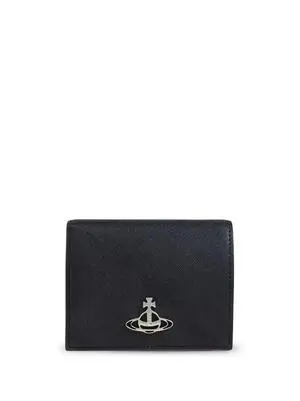 VIVIENNE WESTWOOD Bi-fold Logo Plaque Wallet - Black