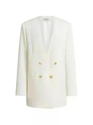 Alberta Ferretti Double-breasted Blazer - White