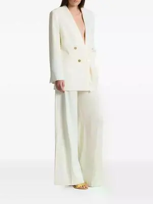Alberta Ferretti Double-breasted Blazer - White