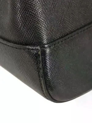 Burberry 1990s Leather Tote Handbag
