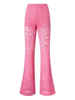 Pinko Lace Flared Trousers - Pink