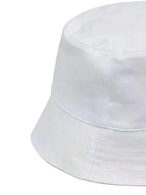 Pinko Embroidered-logo Bucket Hat - White