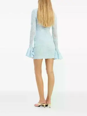 ROTATE BY BIRGER CHRISTENSEN Floral-mesh Mini Dress