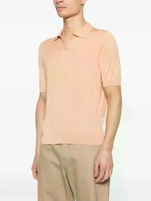 Tagliatore Open Collar T-shirt - Neutrals