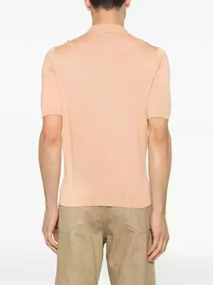 Tagliatore Open Collar T-shirt - Neutrals