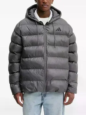 Adidas Hooded Puffer Jacket - Grey