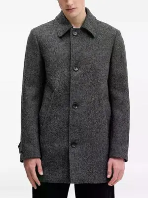 Bally Buttoned Coat - Grey