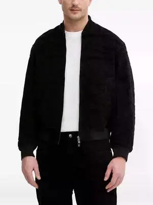Armani Exchange Textured Bomber Jacket - Black