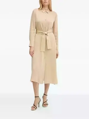 Armani Exchange Belted Shirt Dress