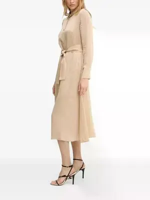 Armani Exchange Belted Shirt Dress