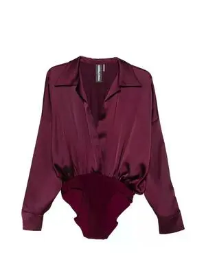 Norma Kamali Collared Wrap Shirt