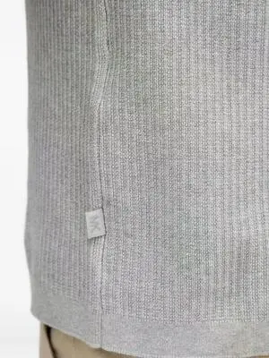 Michael Kors Ribbed-knit Polo Shirt