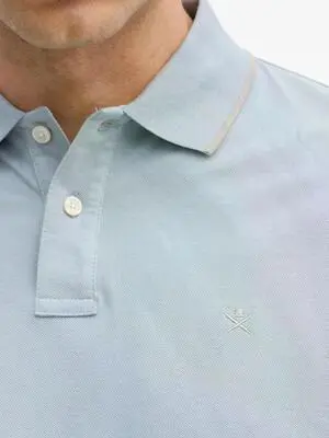 HACKETT Logo-embroidery Polo Shirt - Blue