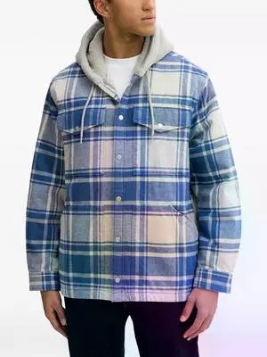 VANS Piedmont Hooded Plaid Shacket Jacket - Grey