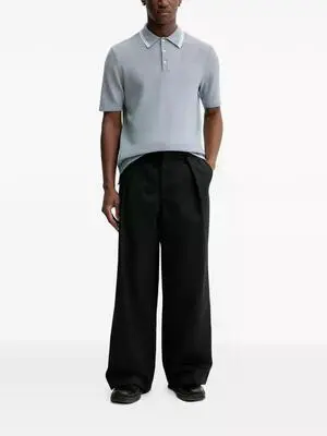 Rag & Bone Ribbed-knit Polo Shirt