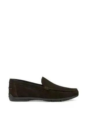 Geox Braided Suede Loafers - Brown