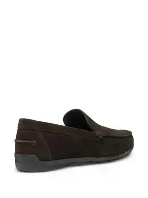 Geox Braided Suede Loafers