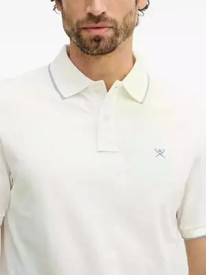 HACKETT Logo-embroidery Polo Shirt - Neutrals