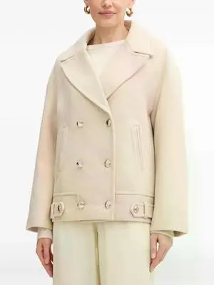 MORGAN Double-breasted Coat - Neutrals