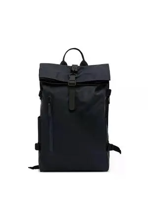 Rains Large Rolltop Buckled Backpack - Blue