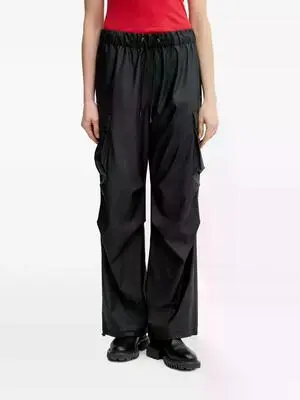 Rains Drawstring Cargo Pants - Black