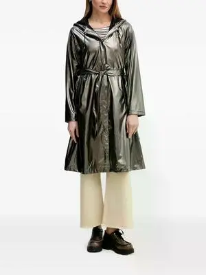 Rains Belted Hooded Coat