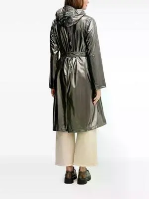 Rains Belted Hooded Coat