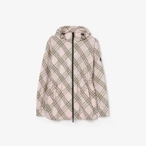 Burberry Check Whitstable Hooded Jacket - Mallow Pink