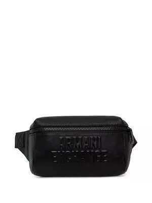 Armani Exchange Embossed Logo Belt Bag - Black