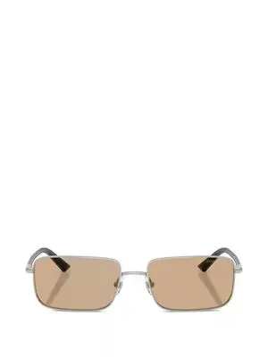 JIMMY CHOO Rectangular-frame Sunglasses - Silver