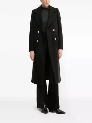 GAUDI Button-up Double-breasted Coat - Black