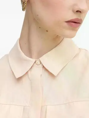 GAUDI Polo-collar Sleeveless Shirt - Neutrals