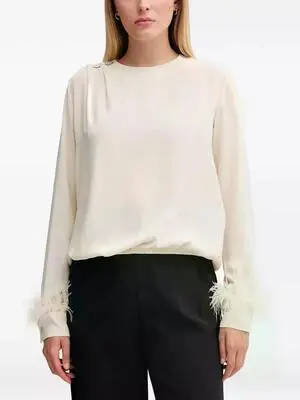 GAUDI Georgette Blouse - Neutrals