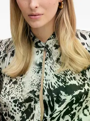 GAUDI Animal-print Belted Mini Dress