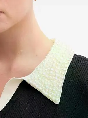 GAUDI Collar-embellished Polo Top