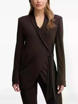 GAUDI Tie-waist Blazer - Brown