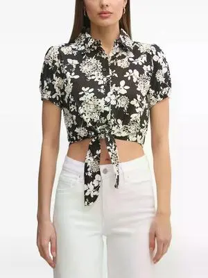 GAUDI Floral-pattern Shirt - Black