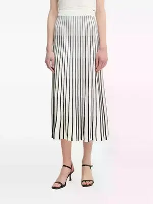 GAUDI Striped Midi Skirt