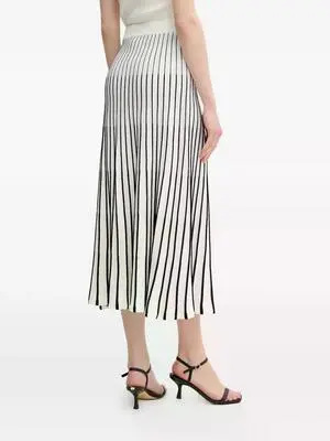 GAUDI Striped Midi Skirt